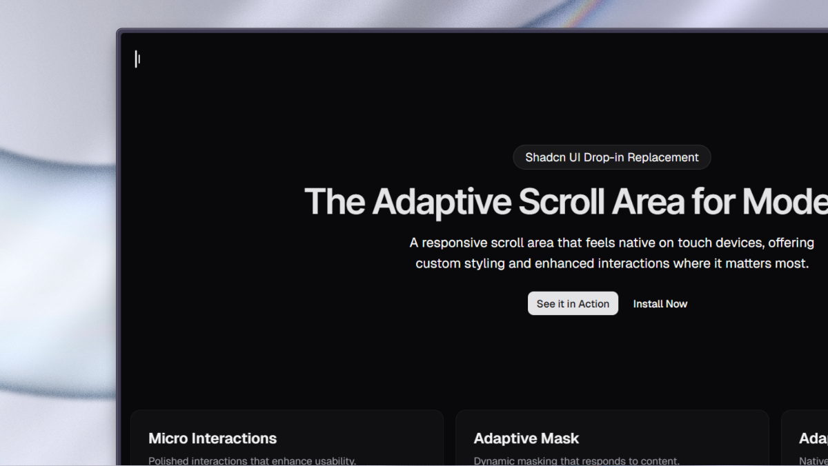 Refined & Responsive Scroll Area - Lina